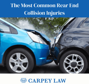 Common Rear End Collision Injuries - Carpey Law
